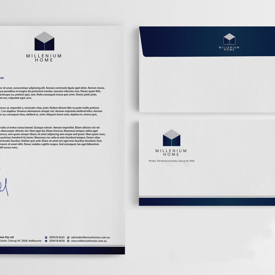 Offset Letterhead & Envelope combo