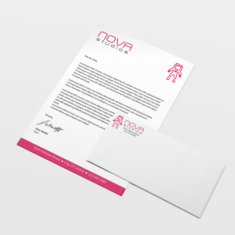 Offset Letterhead & Envelope combo